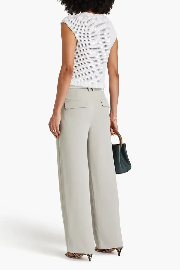 Vince Crepe Straight-leg Pants