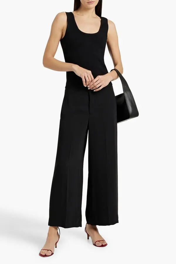 Vince Crepe Wide-leg Pants
