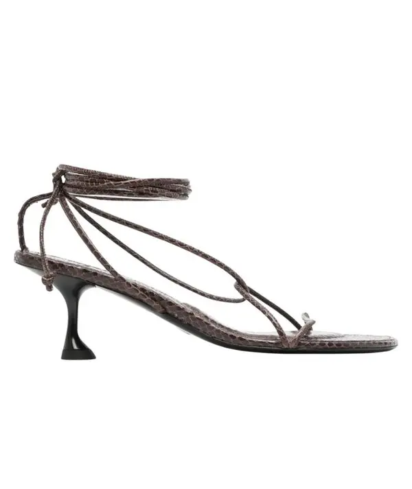 Proenza Schouler 60mm Tee Sandals - Brown