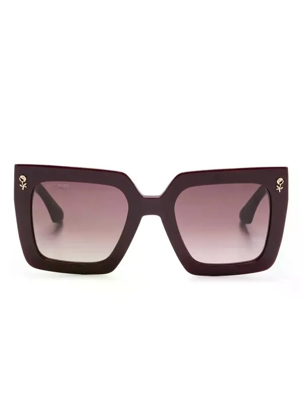 Etro Square-frame Sunglasses - Brown