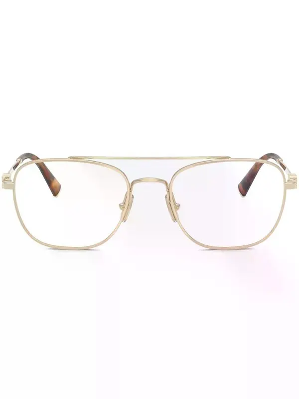 Miu Miu Square-frame Glasses - Gold