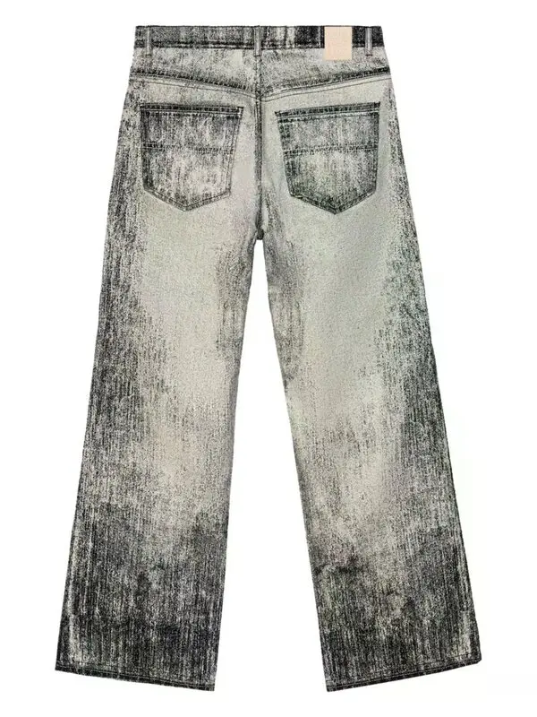 Camper Distressed Straight-leg Jeans - Black