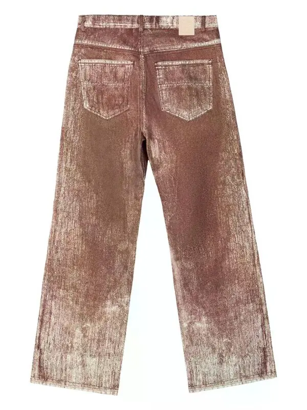 Camper Distressed Straight-leg Jeans - Red