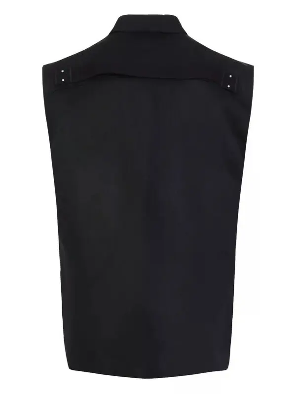Rick Owens Jumbo Sleeveless Overshirt - Black
