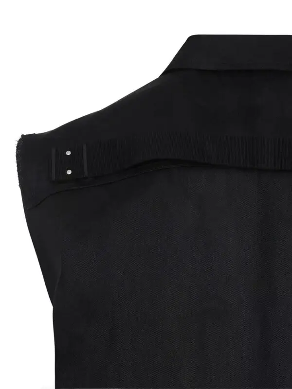 Rick Owens Jumbo Sleeveless Overshirt - Black