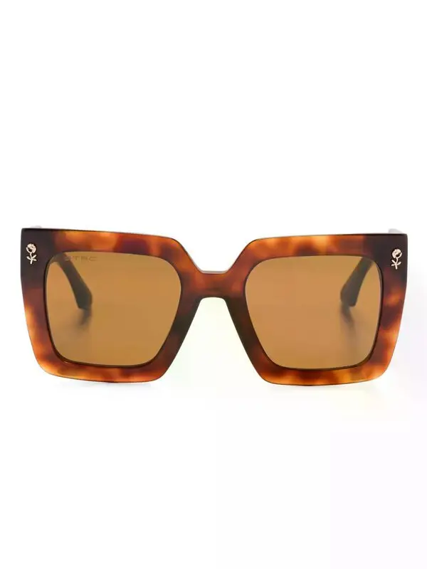 Etro Square-frame Sunglasses - Brown