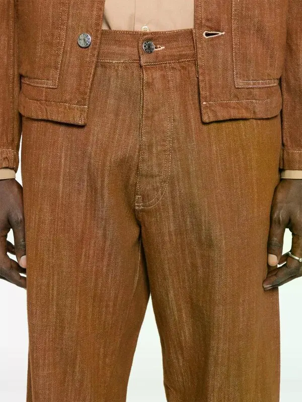 Sunflower Wide Twist Jeans In Brown - 37% Off | Editorialist
