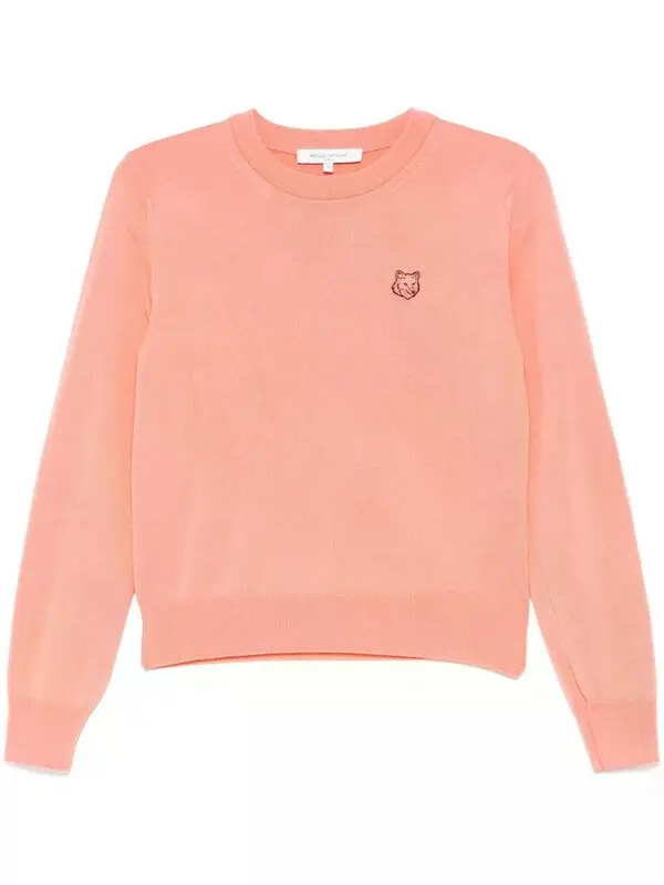 Maison Kitsuné Bold Fox Head Patch Jumper - Red