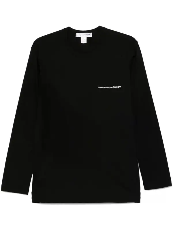 Comme Des Garçons Logo-print T-shirt - Black