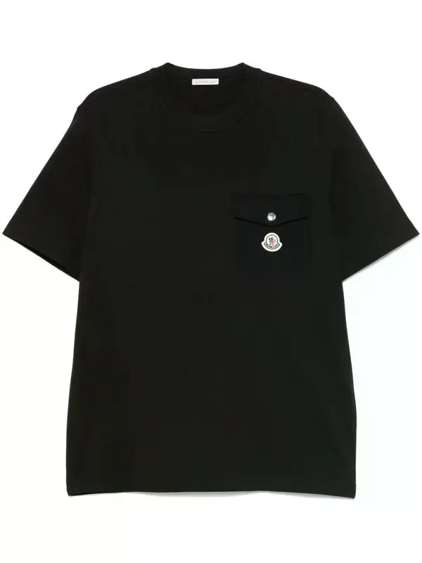 Moncler Logo-patch T-shirt - Black