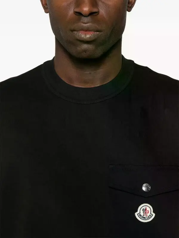 Moncler Logo-patch T-shirt - Black