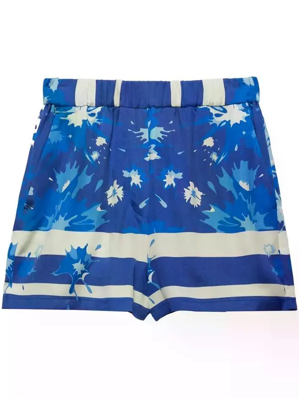 MSGM Printed Thigh-length Shorts