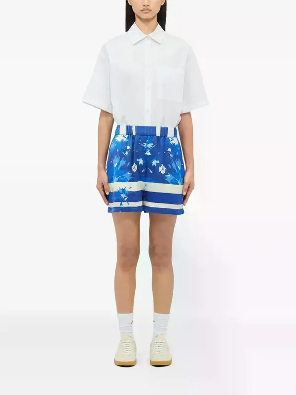 MSGM Printed Thigh-length Shorts