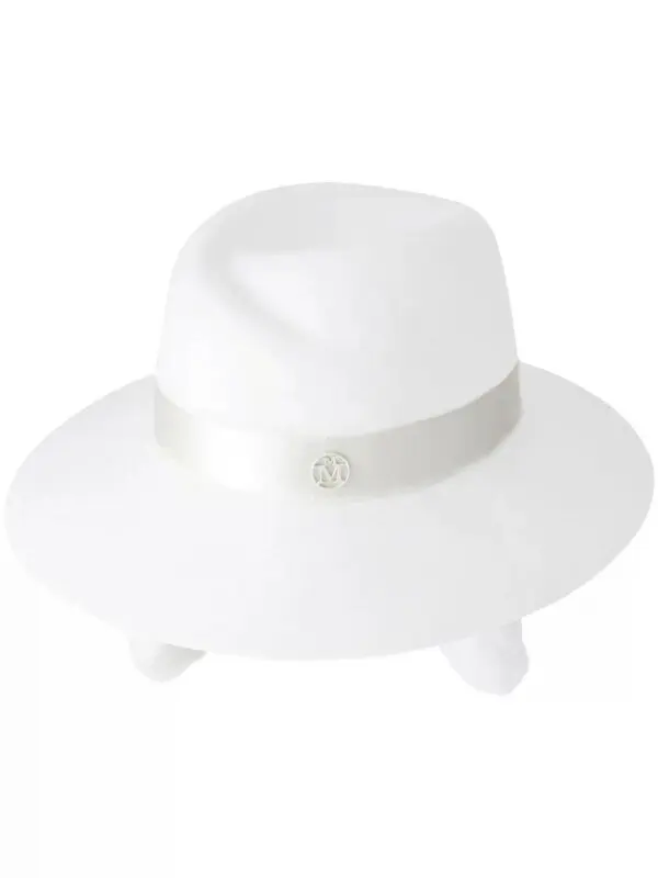 MAISON MICHEL Virginie Wool Fedora - White