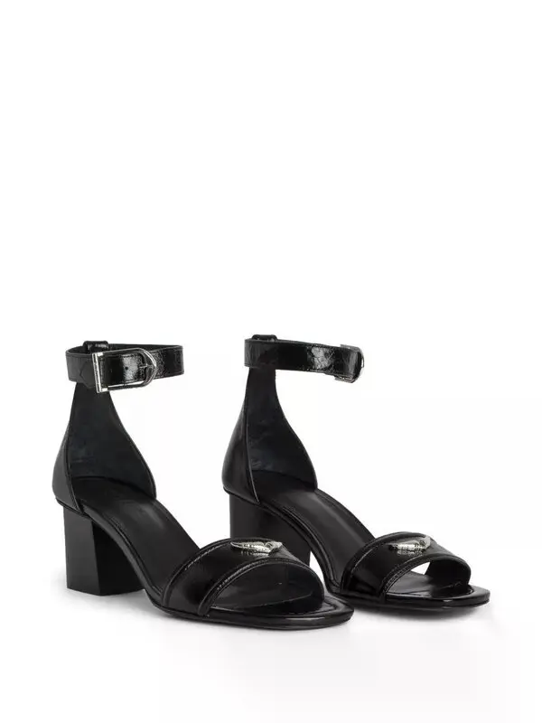 Zadig&Voltaire 63mm Caprese Wing Sandals - Black