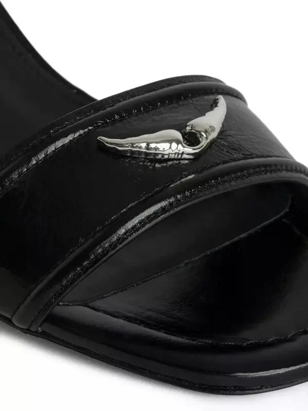 Zadig&Voltaire 63mm Caprese Wing Sandals - Black