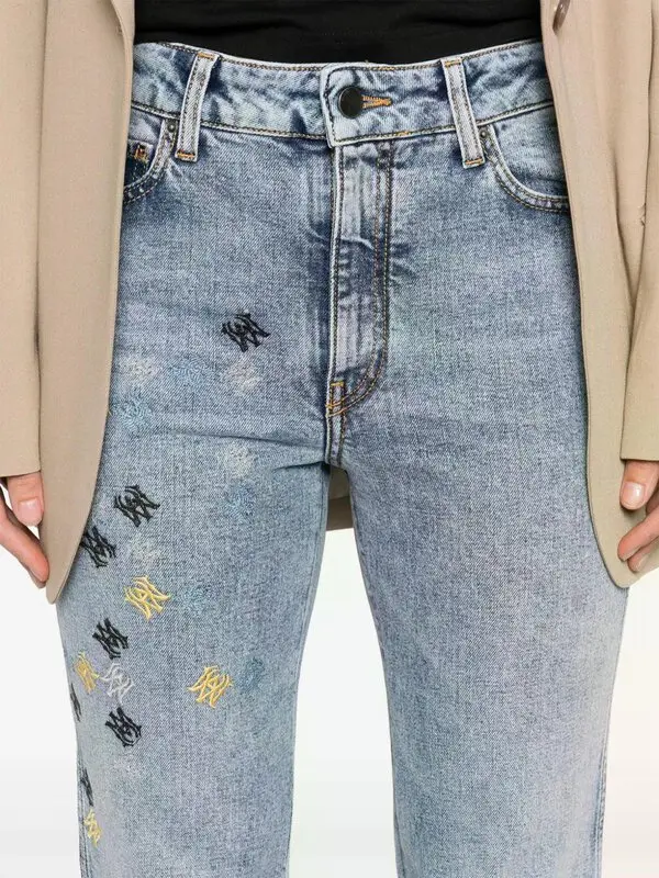 Amiri Ma Quad Embroidered Jeans