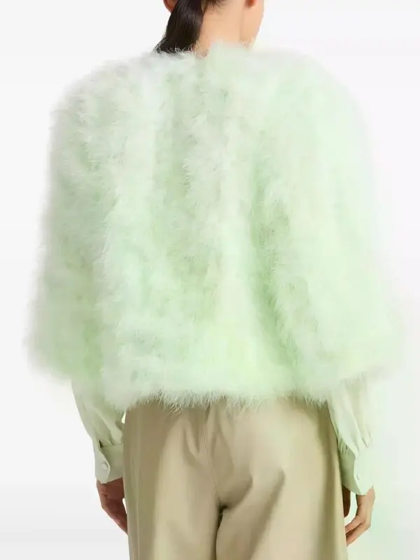 YVES SALOMON Feather Jacket - Green