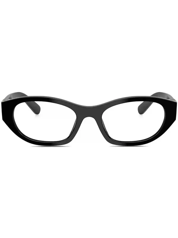 Miu Miu Oval-frame Glasses - Black