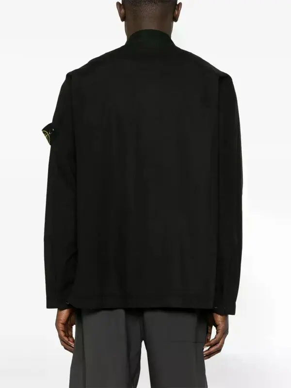 Stone Island Compass-badge Shirt Jacket - Black
