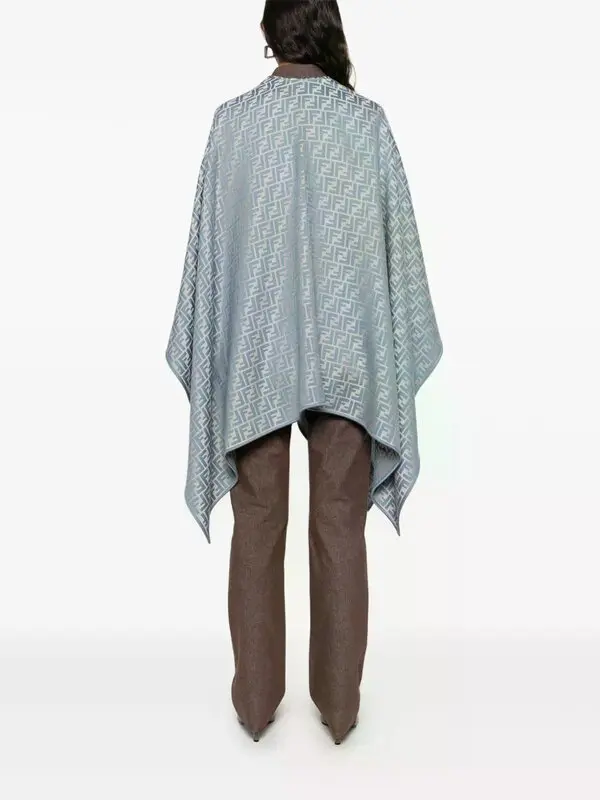 Fendi Ff Jacquard Cape