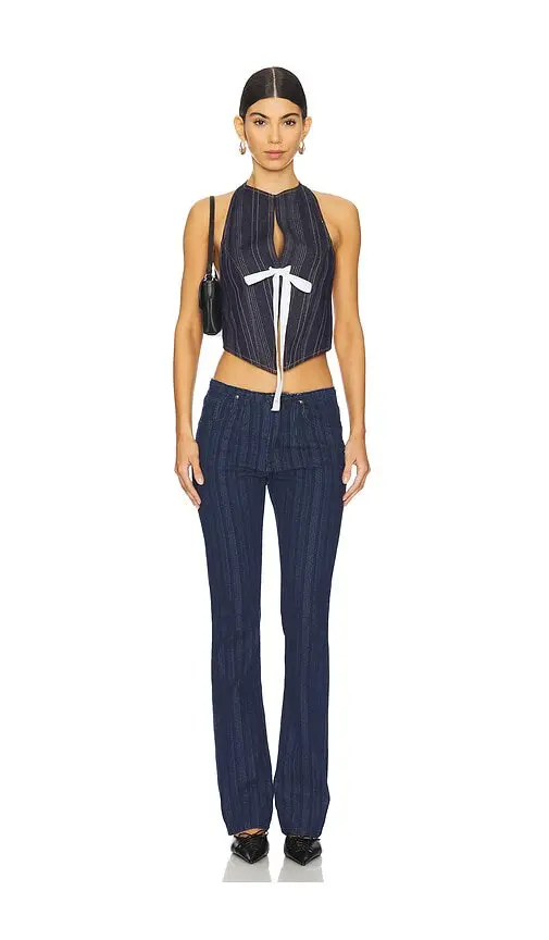 Lioness Butterfly Top With Halterneck And Front Tie Closure