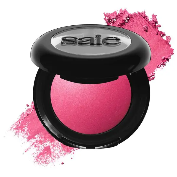 SAIE Supersuede Radiant Talc-free Baked Powder Blush - Amore