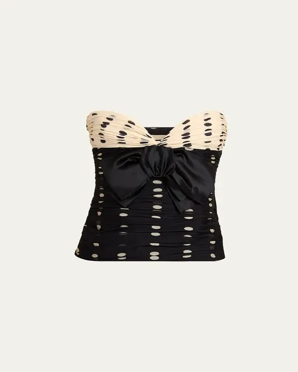 Valentino Garavani Polka Dot Bustier