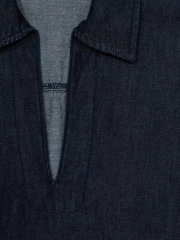 REISS Reed Dark Denim Overshirt