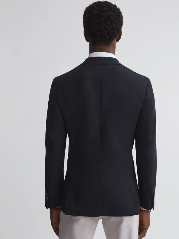 REISS Attire Slim Fit Textured Wool Blend Blazer