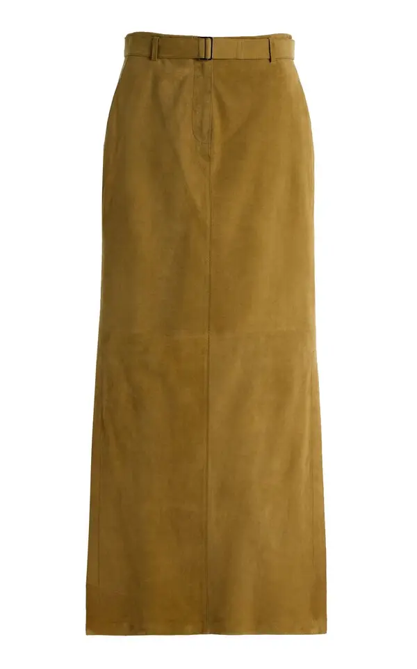 Lafayette 148 New York Suede Maxi Skirt