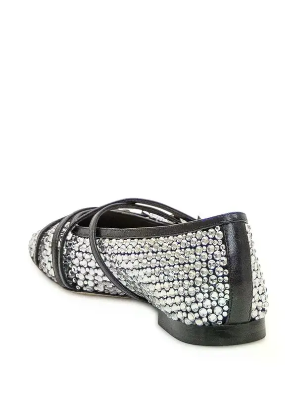Mach & Mach Crystal Embellished Ballerina Flats