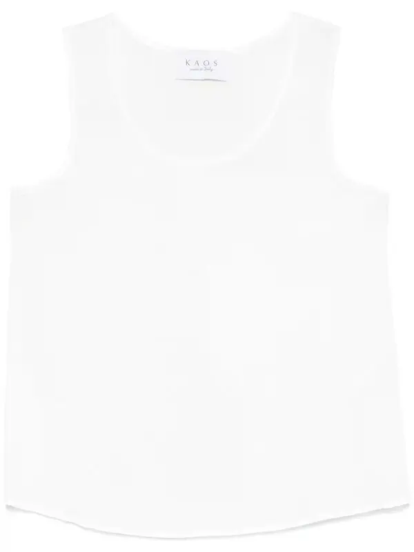 KAOS Crepe Tank Top - White