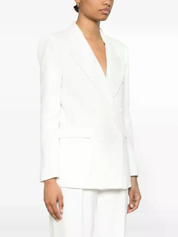 Elisabetta Franchi Double-breasted Blazer - White