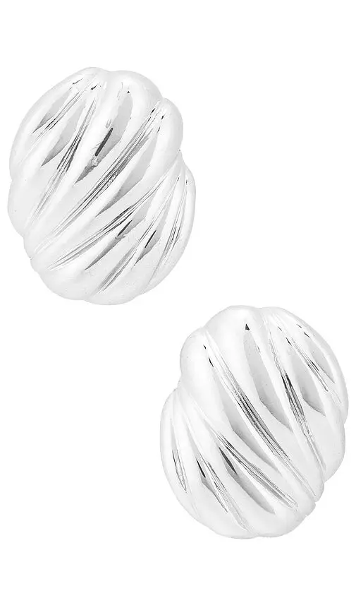 HEAVEN MAYHEM Hive Clip-on Earrings - Silver