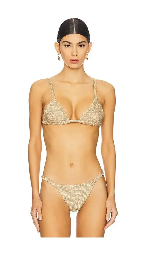 Devon Windsor Zuri Bikini Top - Marigold