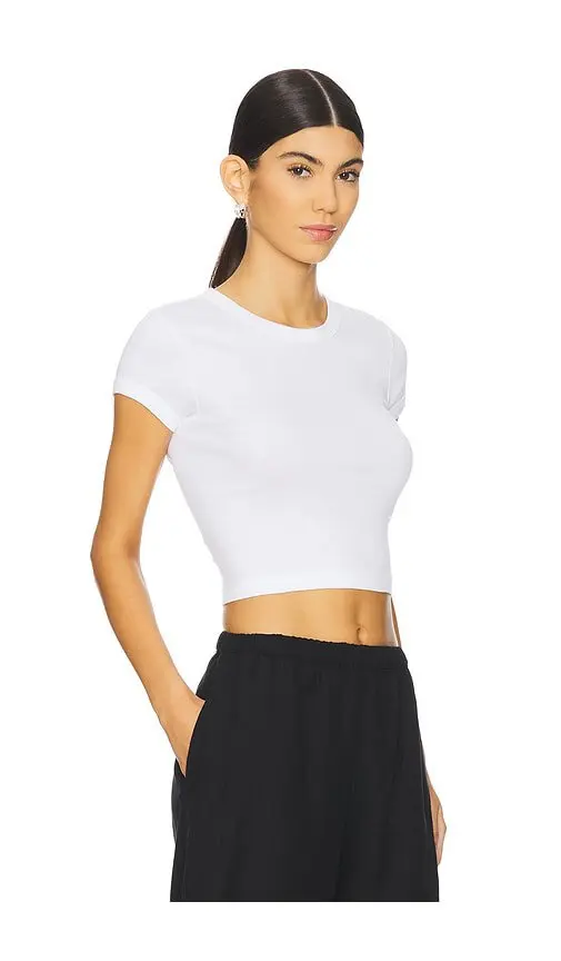 Enza Costa Supima Baby Cropped Tee