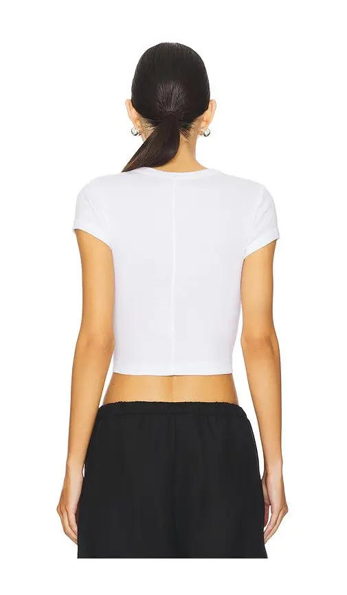 Enza Costa Supima Baby Cropped Tee