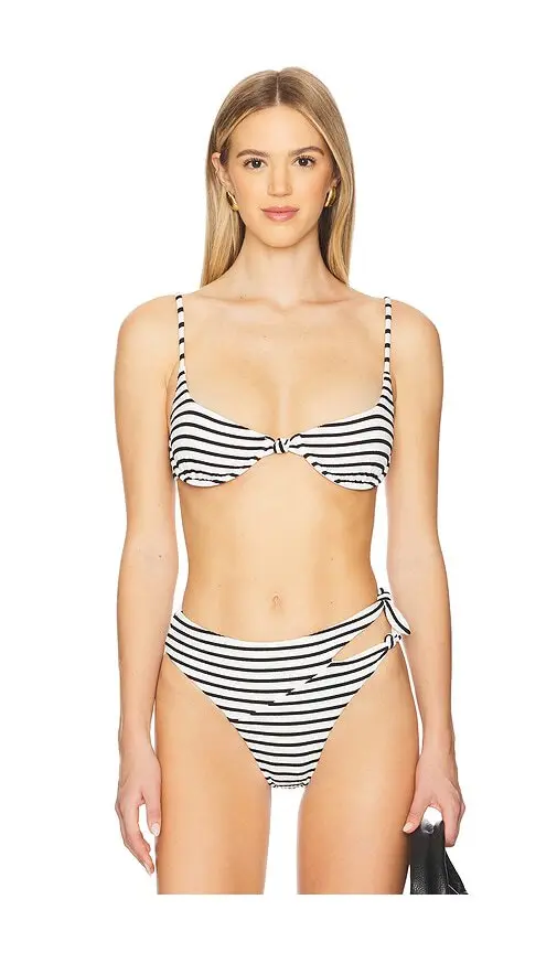 L*Space Tulip Bikini Top - Sailing Along Stripe