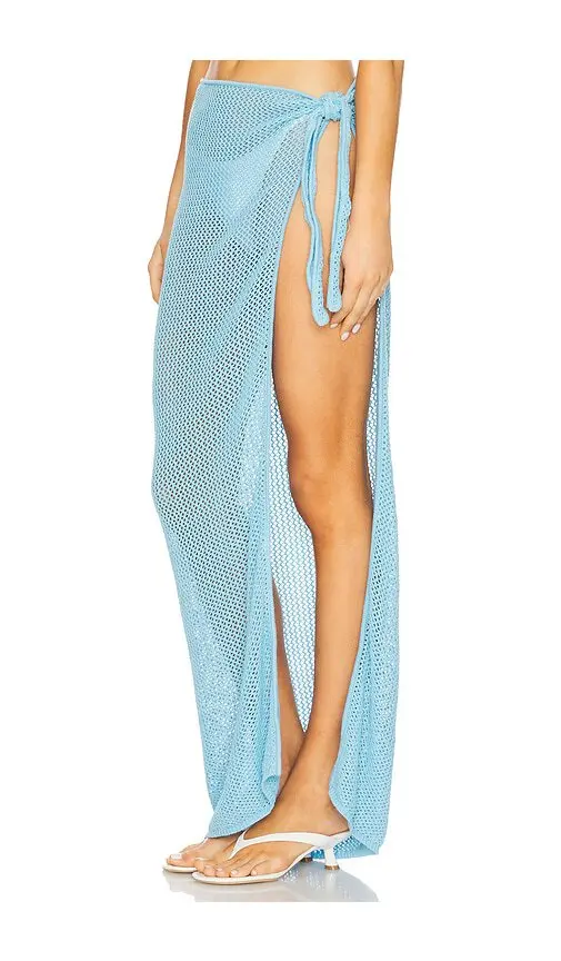 L*Space Soleil Sarong Skirt In Blue