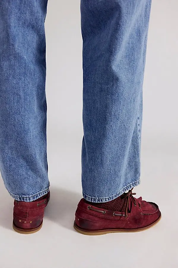 Free People We The Free Benny Boat Shoes - Wine