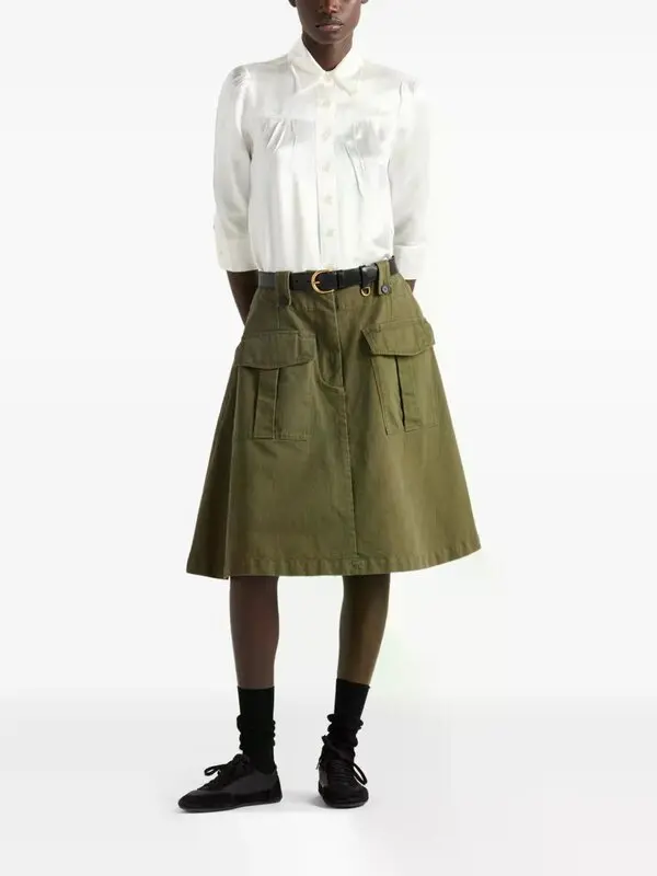 Prada Cotton Midi Skirt