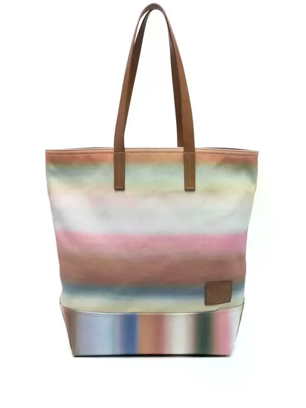Paul Smith Striped Tote - Brown