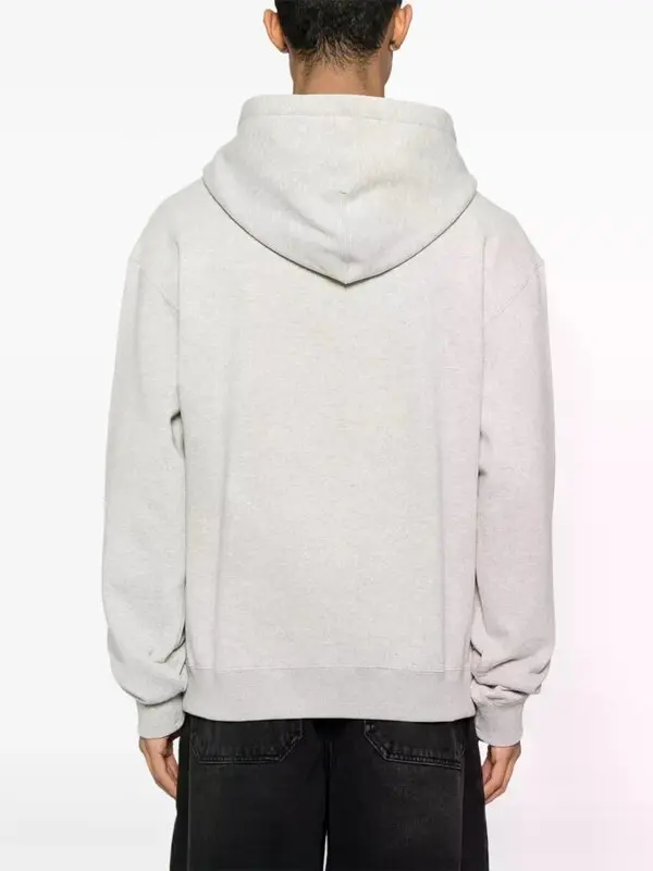 JIL SANDER Logo-print Hoodie - Grey