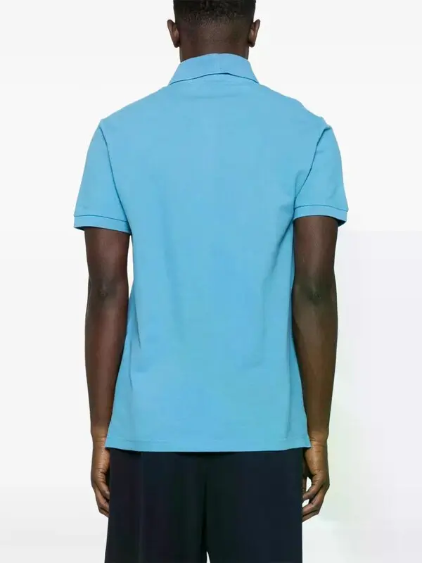 Etro Pegaso-embroidered Polo Shirt - Blue