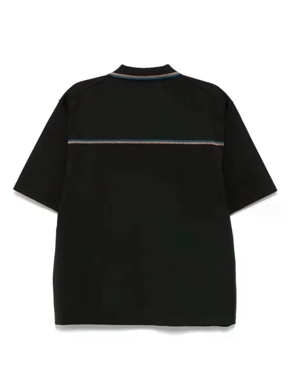 Kolor Striped Polo Shirt - Grey