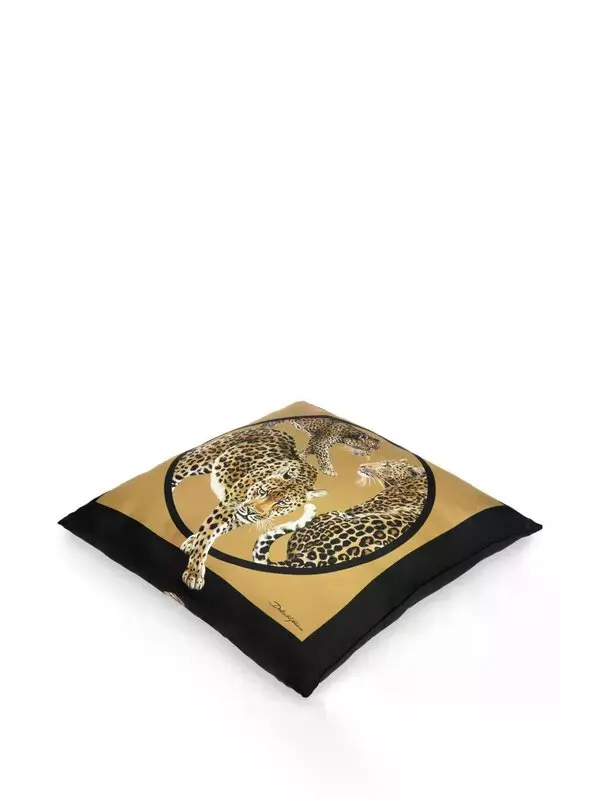 Dolce & Gabbana Large Leopard-print Cushion