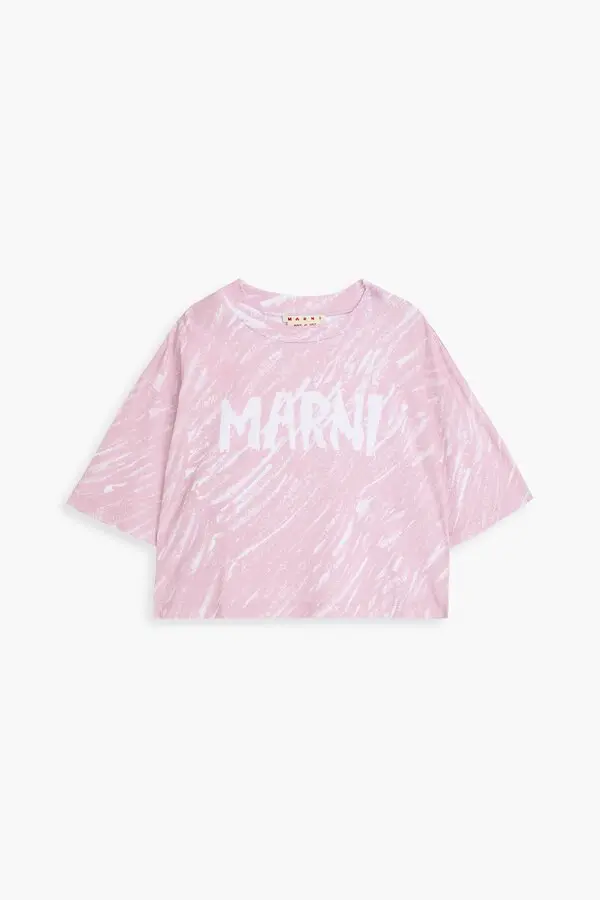 Marni Printed Cotton-jersey T-shirt