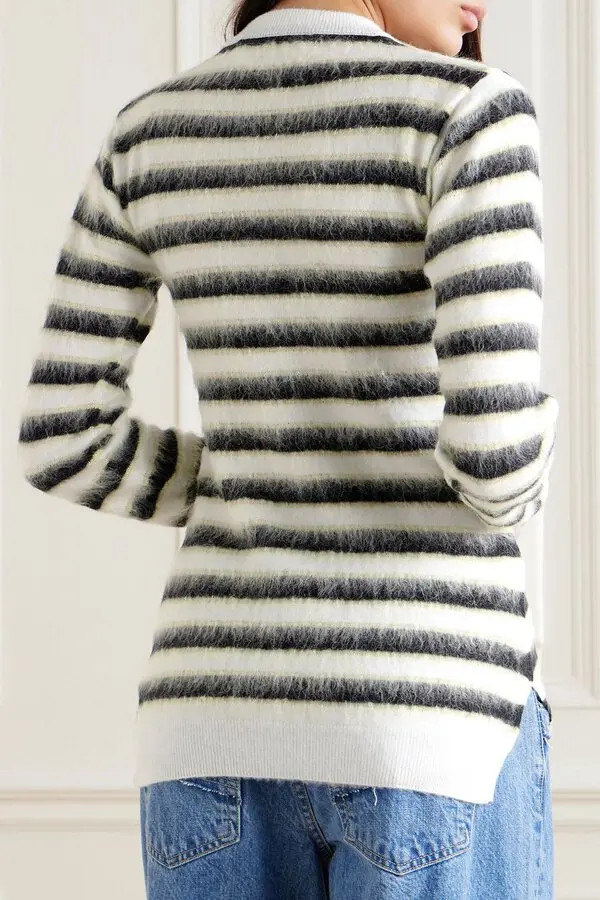 Marni Striped Brushed Wool Sweater