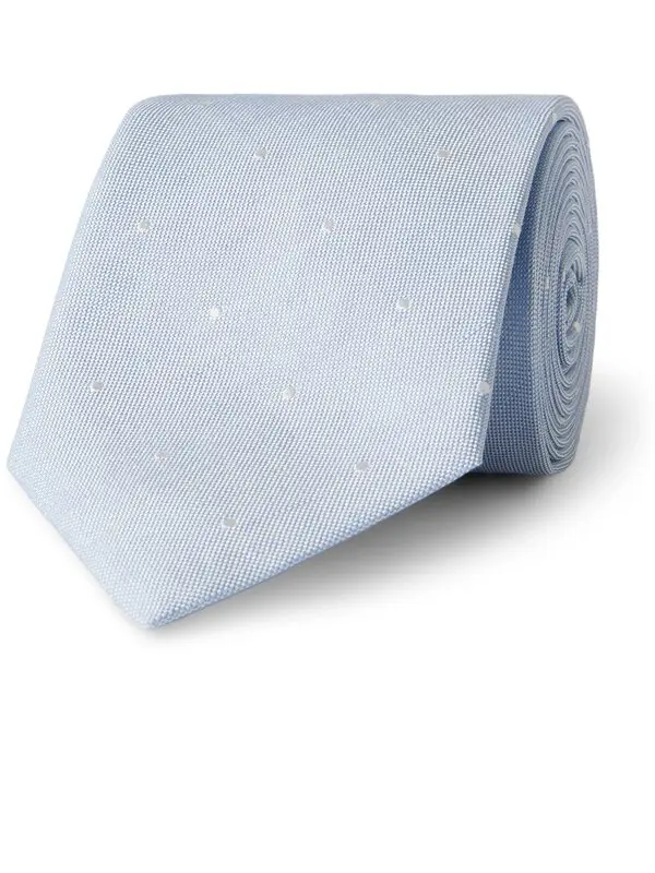 Paul Smith 8cm Silk And Linen-blend Tie - Blue